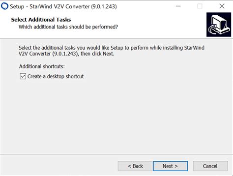 StarWind V V Converter でVmwareからHyper Vに移行作業