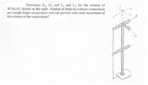 Solved Determine Kx Ky And Lx And Ly For The Column Of