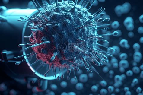 显微镜下放大的病毒细菌插画图片下载 正版图片600137332 摄图网