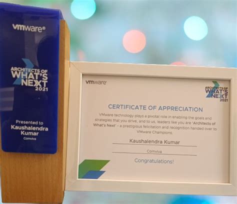 Kaushlendra Kumar On Linkedin Vmware Appreciation