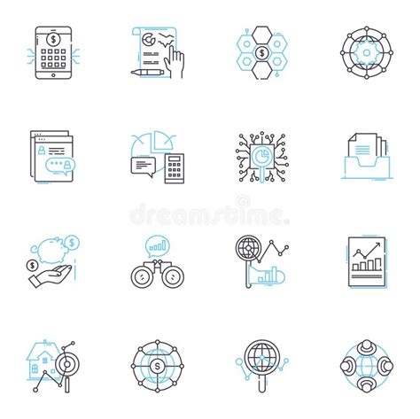 Management Review Linear Icons Set Analysis Assessment Audit Benchmarking Evaluation
