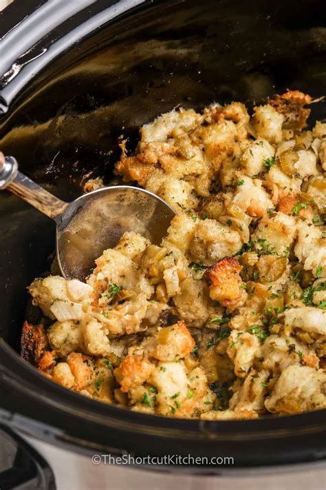 Easy Slow Cooker Stuffing At Isabella Embry Blog