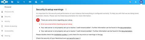 Resolving Nextcloud Warningserrors It Blog