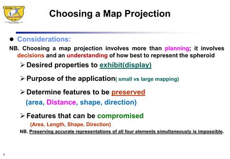 Gis Lecture 3 Map Projetion And Coordinate Systemppt