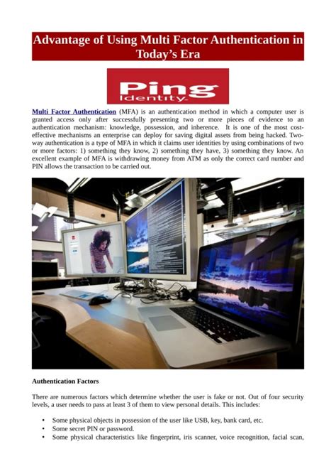 Ppt Multi Factor Authentication Powerpoint Presentation Free