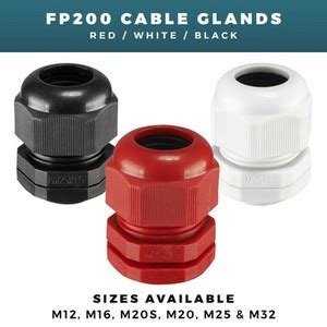 Fp200 Cable Glands Redwhite Or Black Compression Glands M12 M32 Ip68