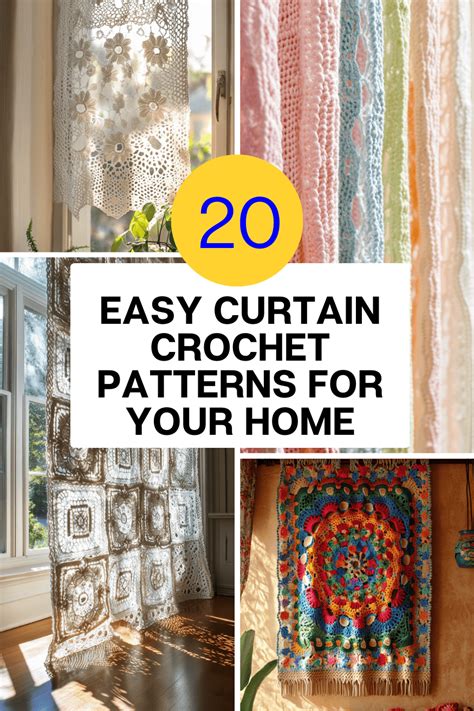 Unlock Free Crochet Home Decor Patterns For Chic Window Curtains Now
