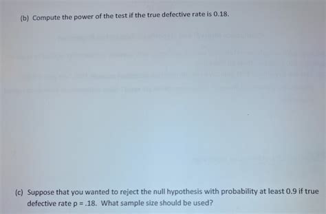 Solved Confidence Interval And Hypothesis Test On The