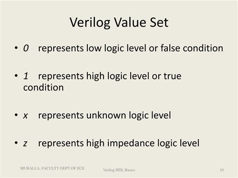 PPT Verilog HDL Basics PowerPoint Presentation Free Download ID