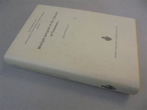 Multiple Integrals In The Calculus Of Variations Grundlehren Der Mathematischen Wissenschaften