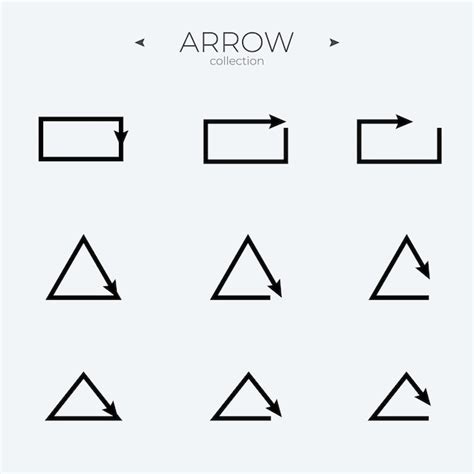 Premium Vector Line Arrow Icon Set Line Icons Collection Modern Vector Symbols