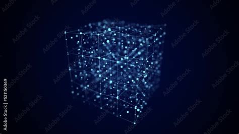 Vidéo Stock Technology Blockchain Concept Visualization Of The Dynamic Flow Of The