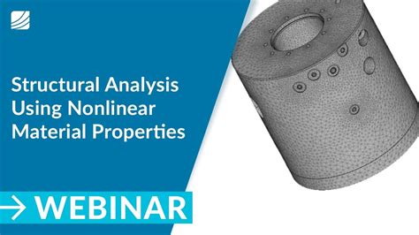 Structural Analysis Using Nonlinear Material Properties Fea Youtube
