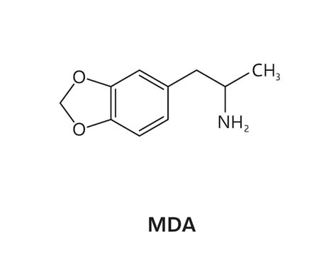 Premium Vector Synthetic Drug Formula Mda Molecule Structure