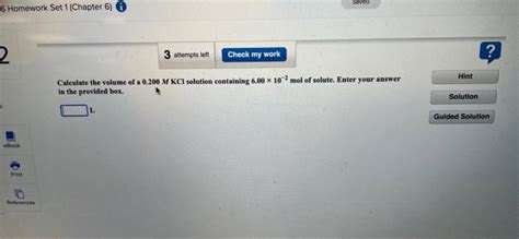 Solved Hoved 6 Homework Set 1 Chapter 6 0 2 3 Attempts