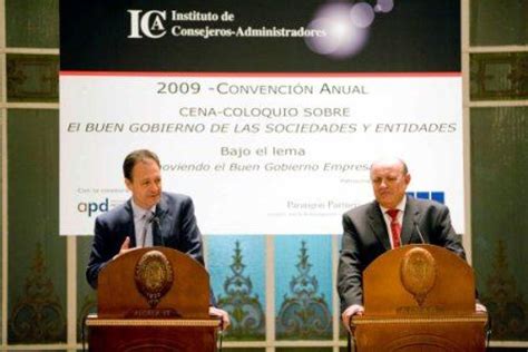 Cena Anual 2009 Sobre El Buen Gobierno De Las Sociedades Y Entidades