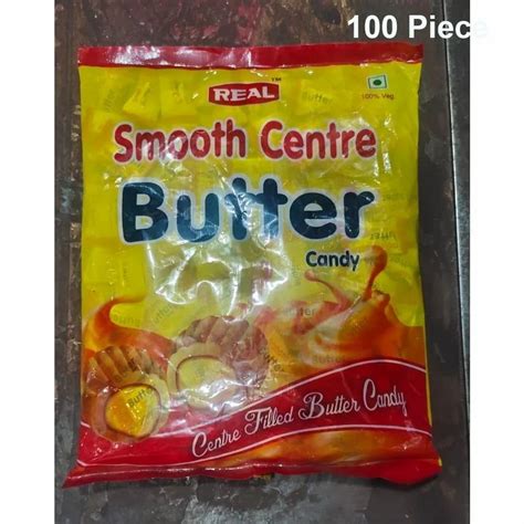 Brown Round 100 Piece Real Smooth Centre Butter Candy Packaging Type