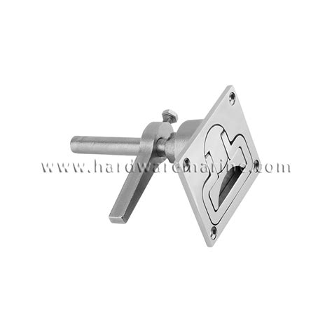 China Boat Lift Handle Ring Turning Lock Hatch Latch Marine 316