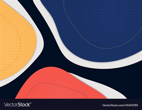 Abstract Colorful Template Doodle Design Vector Image