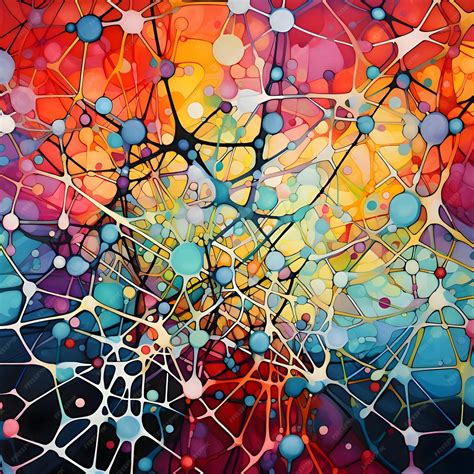 Premium Vector Molecular Structure With Connected Lines And Dots Abstract Background