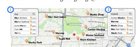 figure 1 from task an efficient framework for instant error tolerant spatial keyword queries on