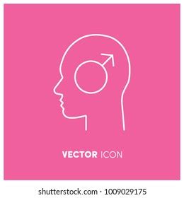 Thinking Sex Head Vector Icon Illustration Stock Vector Royalty Free 1009029175 Shutterstock