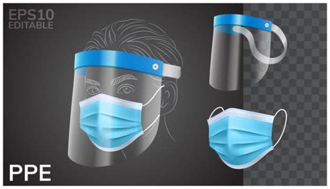 1900 Ppe Face Shield Stock Illustrations Royalty Free Vector