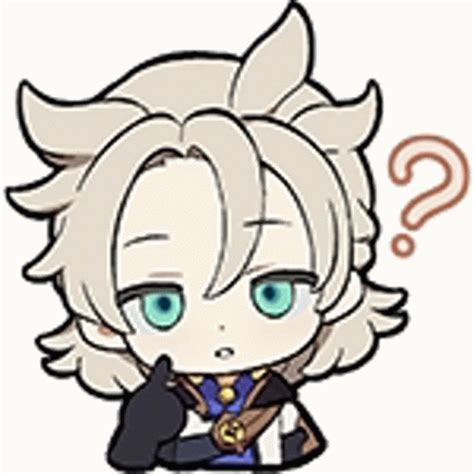 Genshin Impact Emote Sticker Genshin Impact Emote Albedo Gifs Entdecken Und Teilen