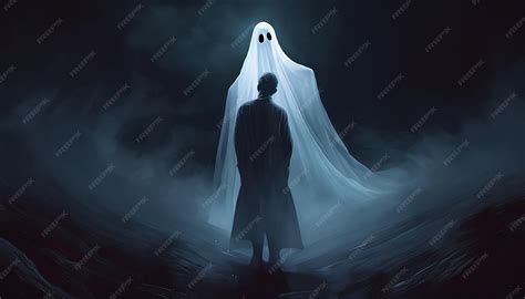Premium Photo Crawling Ghost Above Him At Dark And Quiet Night Creepy