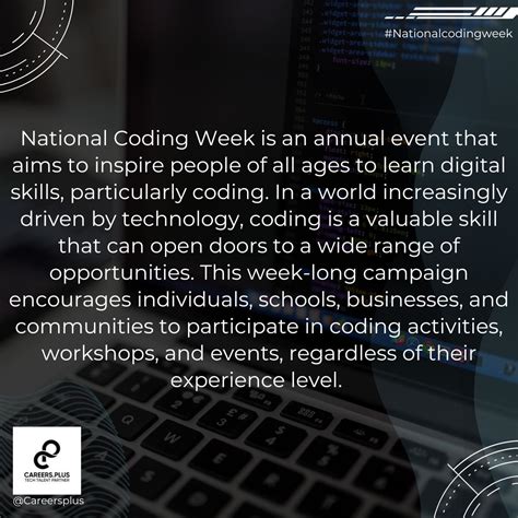 Careers Plus On Linkedin Nationalcodingweek Coding Careergrowth Career Writingcode