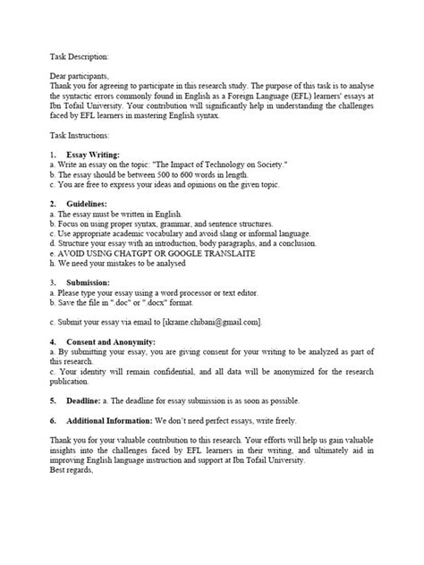 Task Description Pdf