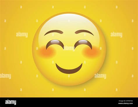 Vector Design Of Emoticon Expression Embarrassing Face Stock Vector Image And Art Alamy