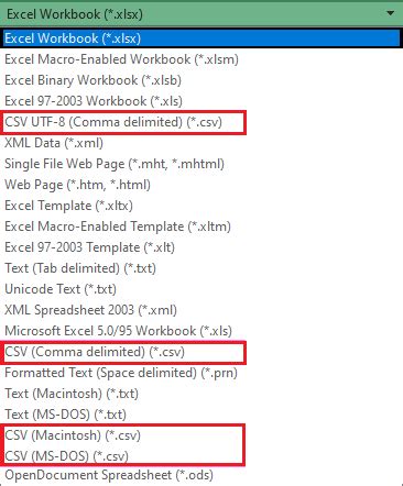 Excel 如何将Excel转换为CSV 极客笔记