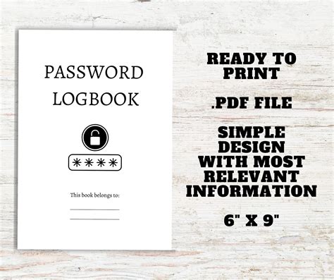 Password Logbook Kdp Interior Template Commercial Use Etsy Password Logbook Kdp Interior Template Commercial Use Etsy