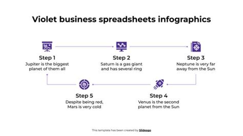 Violet Business Spreadsheets Infographics Template