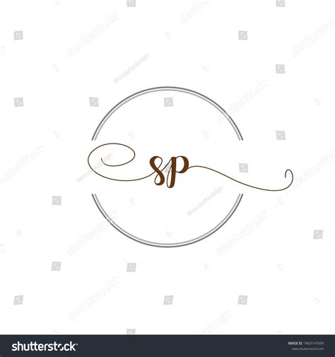 Sp Initial Logo Handwriting Template Letter Stock Vector Royalty Free Shutterstock
