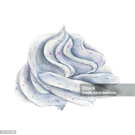 크림 바닐라 휘핑 수채화 그림입니다 컵케익 아이스크림 베이커리 달콤하고 맛있습니다 무스 거품 토핑 버터 우유 디저트 그림입니다