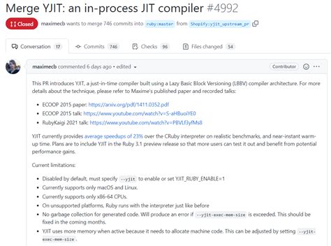 Ruby 将引入新 Jit 编译器：yjit Oschina 中文开源技术交流社区