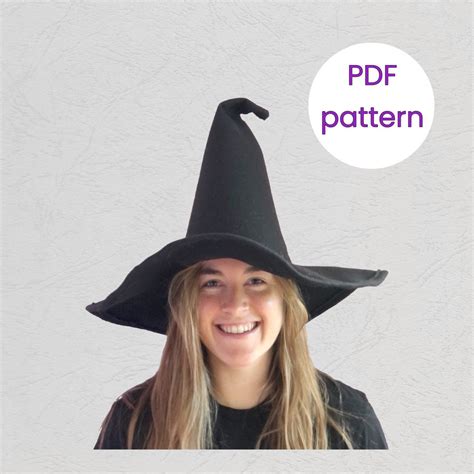 Witch Hat Sewing Pattern Diy Halloween Costume Pdf Pattern Etsy