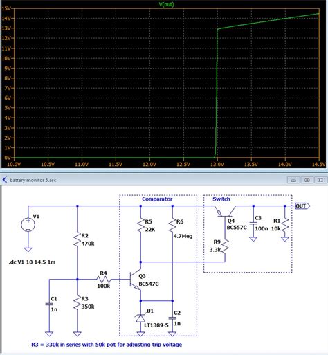 Charging Voltage Sensing Circuit That Outputs Once A Certain Voltage Is Reached Electrical
