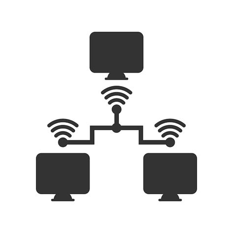 Premium Vector Local Network Icon