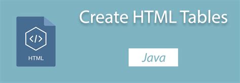 Create Html Table In Java Html Table Generator