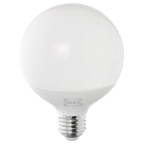 SOLHETTA LED bulb E27 1055 lumen dimmable/globe opal white 95 mm | IKEA ...