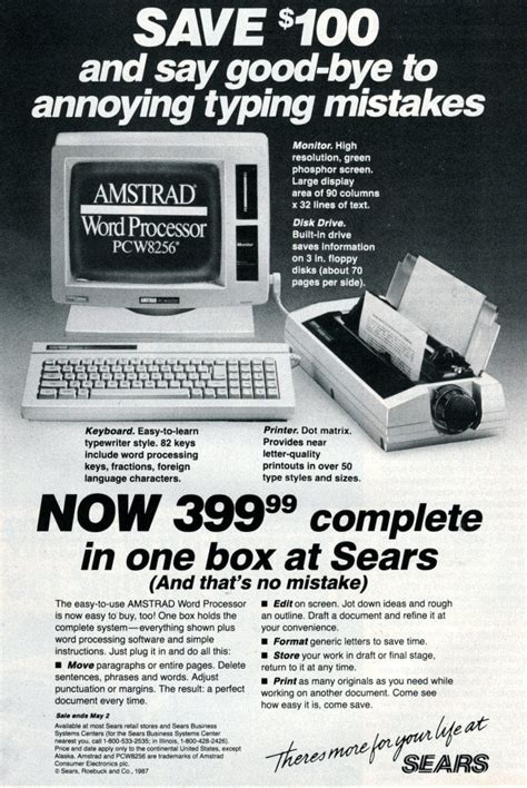 the easy to use amstrad word processor 1987 click americana