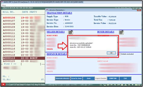 How To Generate E Invoice While Generating Sale Bill In Marg Software