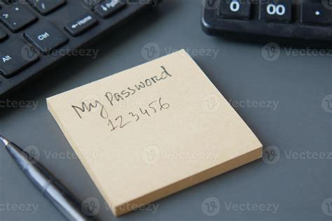 Writing Password On A Sticky Note 4774603 Stock Photo At Vecteezy