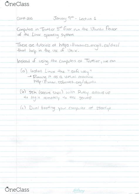 COMP Study Guide Winter Comprehensive Midterm Notes OneClass