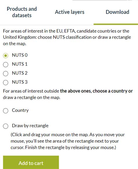 How To Download A Dataset From The Dataset Page Copernicus Land Monitoring Service
