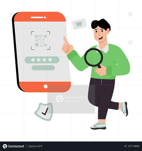 Man Scanning A Qr Code On Mobile Animation Free Download Business Animations Iconscout