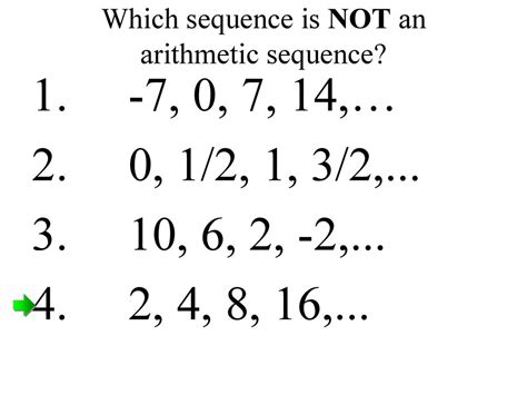 Arithmetic Sequences Recognize Arithmetic Sequences Ppt Download